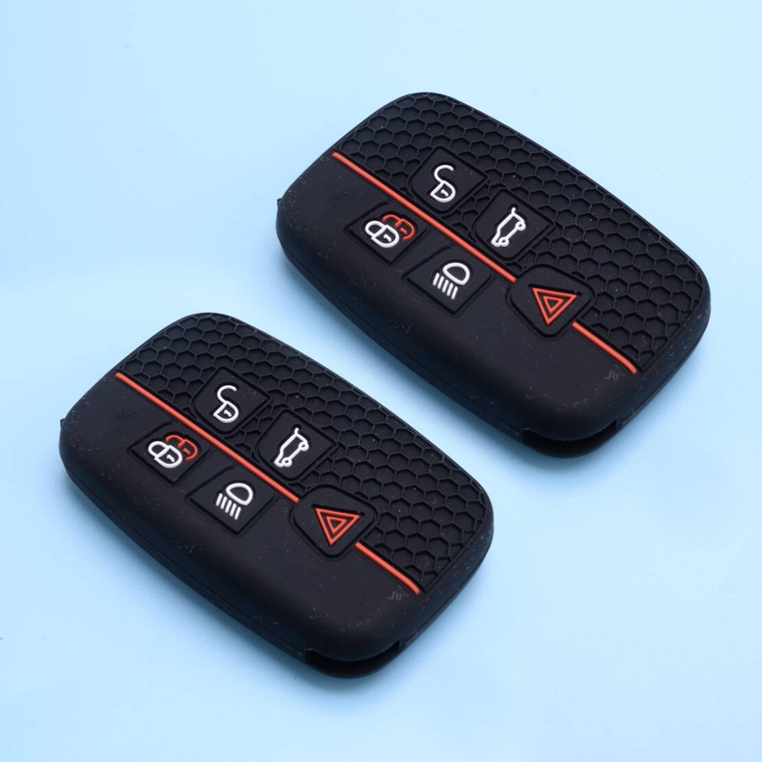 2x Silicone Smart Key Fob Case Cover Fit For Land Rover Evoque Range ...